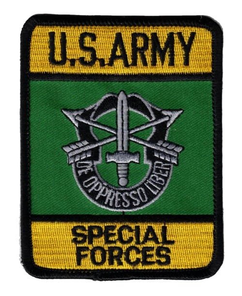 US55.US SPECIAL FORCES patch. 3″ x 4″. Sew on. – Trident Military